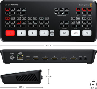 Blackmagic ATEM Mini Pro ISO Switcher | One Stop AV